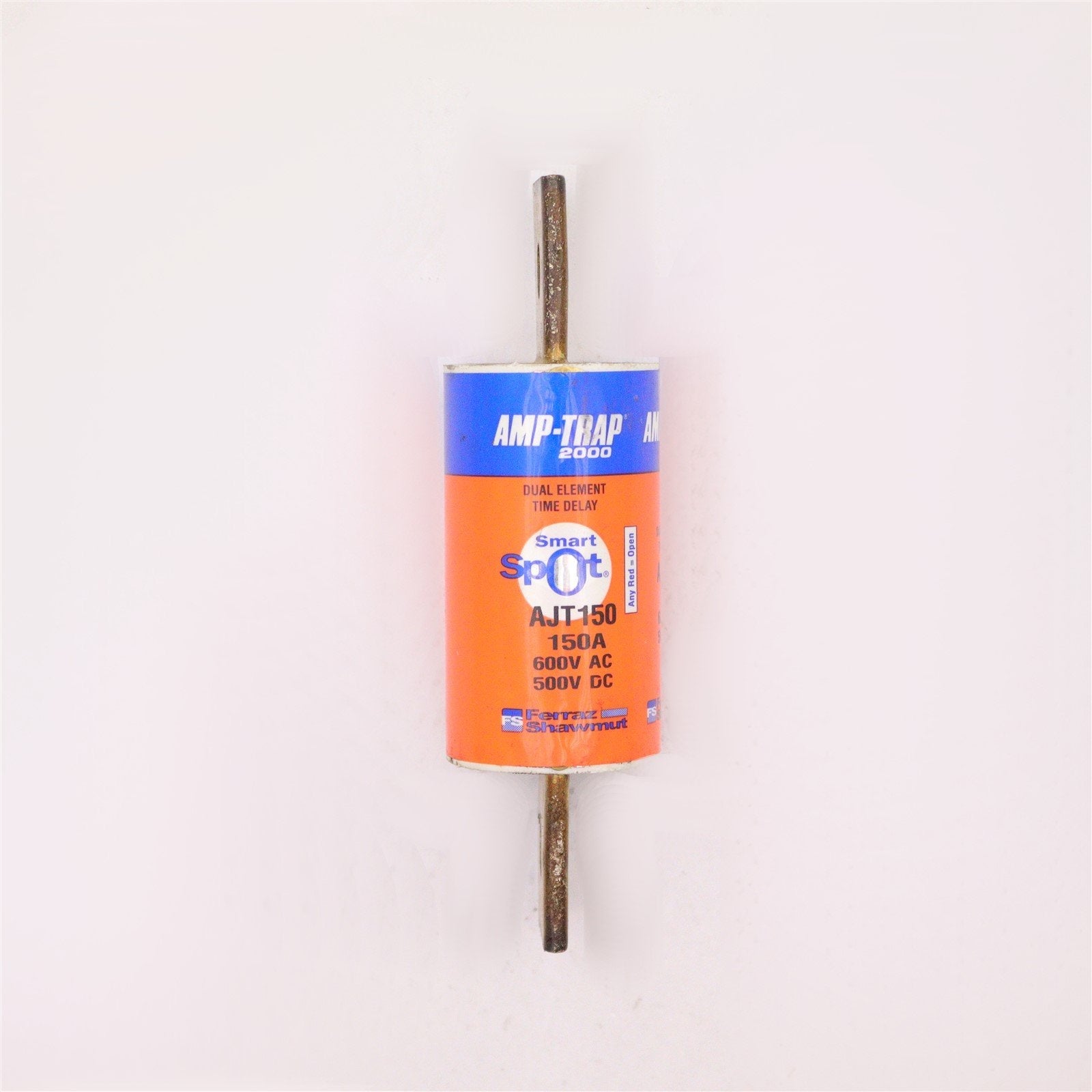 FERRAZ SHAMUT 600 VOLT AC 500 VOLT DC 150 AMP SMART SPOT FUSE AJT150