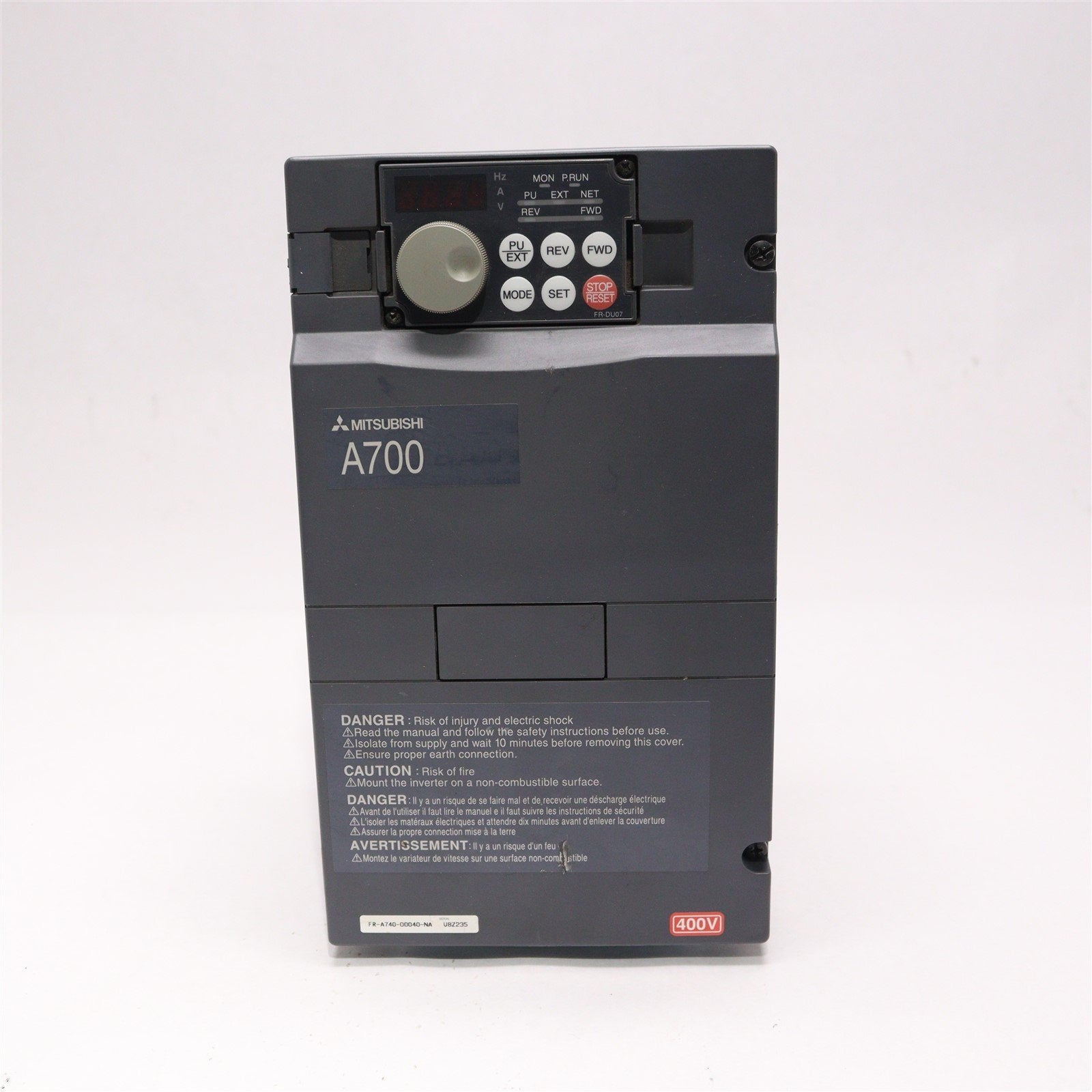 MITSUBISHI A700 INVERTER FREQUENCY DRIVE FR-A740-00040-NA