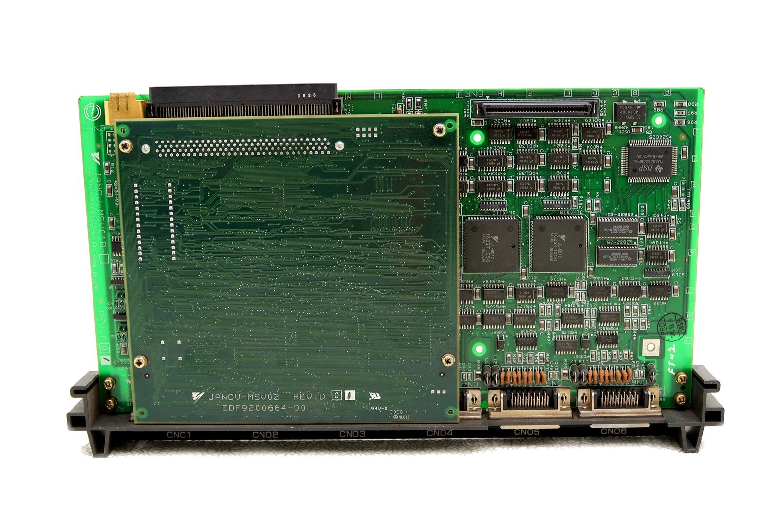Yaskawa Motion Control Board w/ Daughter Card JANCU-MSV02 JANCU-MSV01B